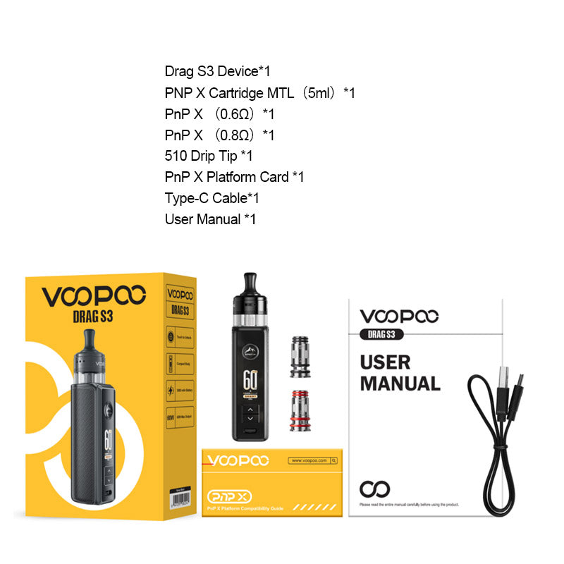 VOOPOO Drag S3 Pod Mod Kit 60W Clearance | Vapormo.com – vapormo.com